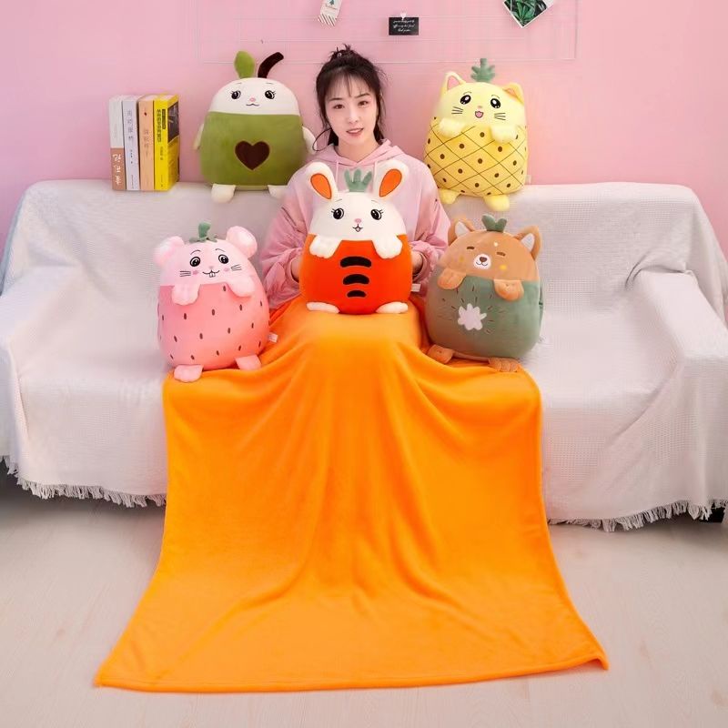 Jual TEXANIA Bantal Selimut/Balmut Karakter Buah 2in1 Lembut Ukuran ...