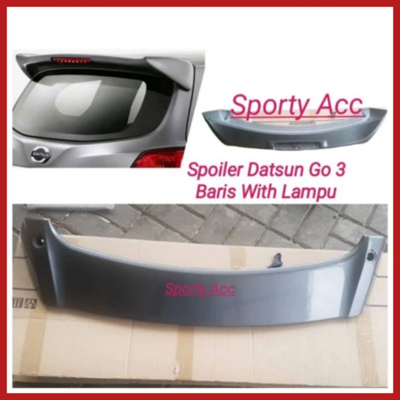 Jual Spoiler Sayap Mobil Datsun 3 Baris + Lampu Rem | Shopee Indonesia