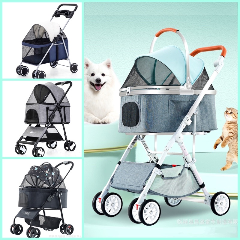 Jual Pet Stroller Anjing Kucing / Trolley Dog Cat Cargo | Shopee Indonesia