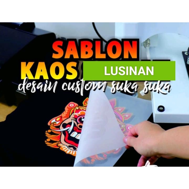 Jual kaos oblong sablon / kaos polos sablon / kaos custome sablon ...