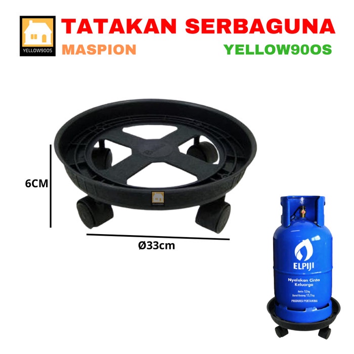 Jual [Tatakan] Maspion Tatakan Roda Tabung Gas Elpiji Tray Lpg Galon ...