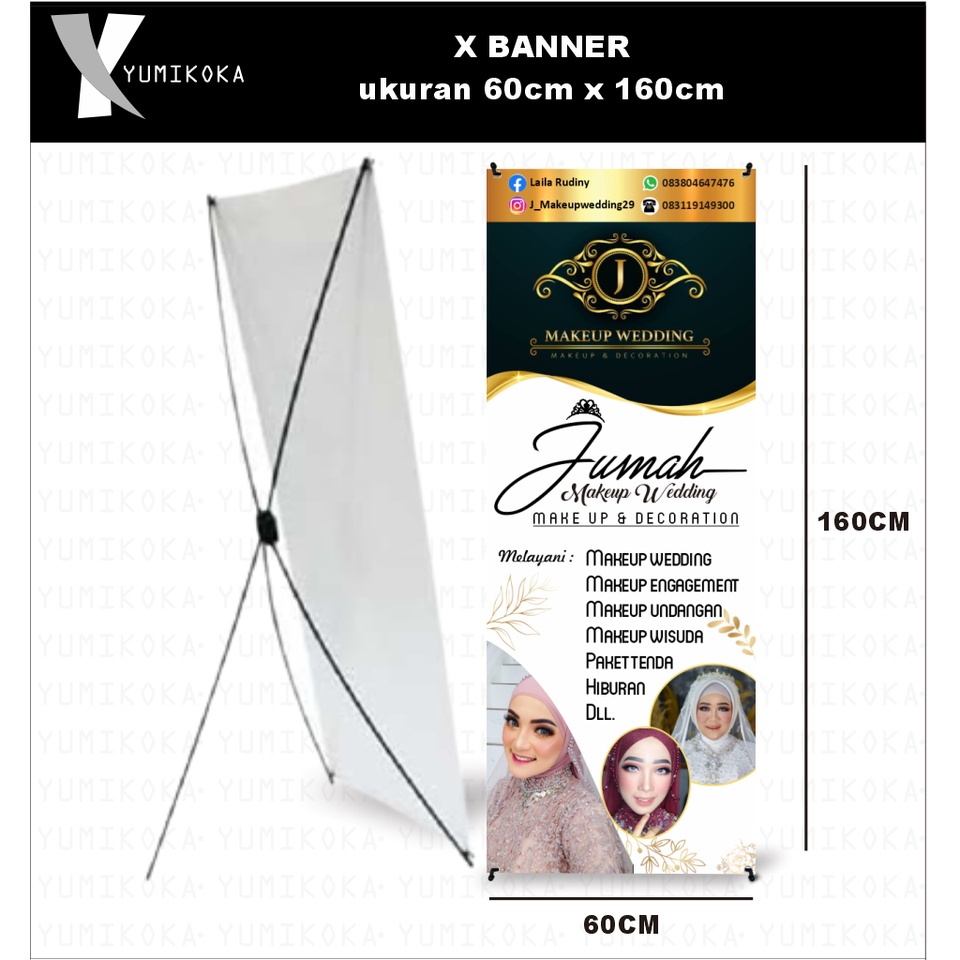 Jual STANDING BANNER XBANNER YBANNER SPANDUK BANER BENER | Shopee Indonesia