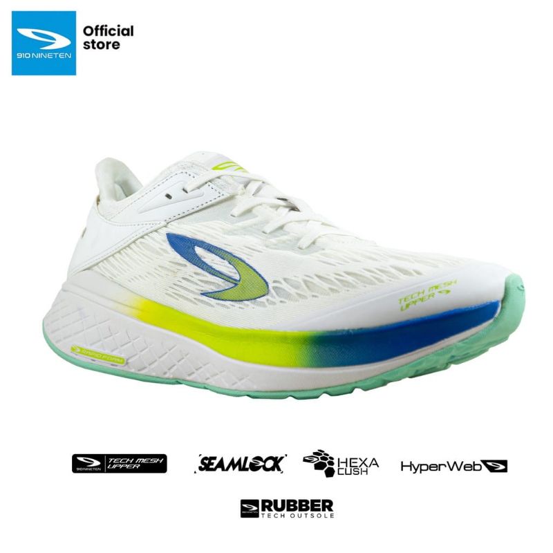 Jual 910 nineten Sepatu lari /Running original KANZAKI / WHITE BLUE ...