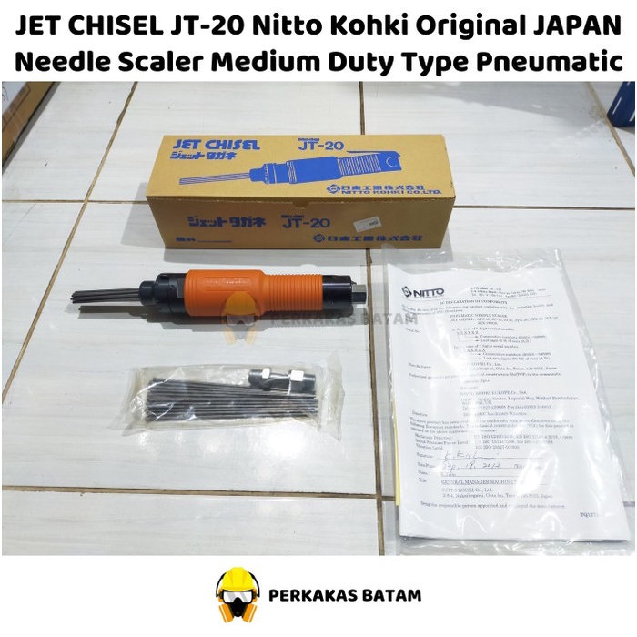 Jual Silinder Jet Chisel Jt-20 Nitto Kohki Needle Scaler Medium Duty Type Pneumatic | Shopee ...