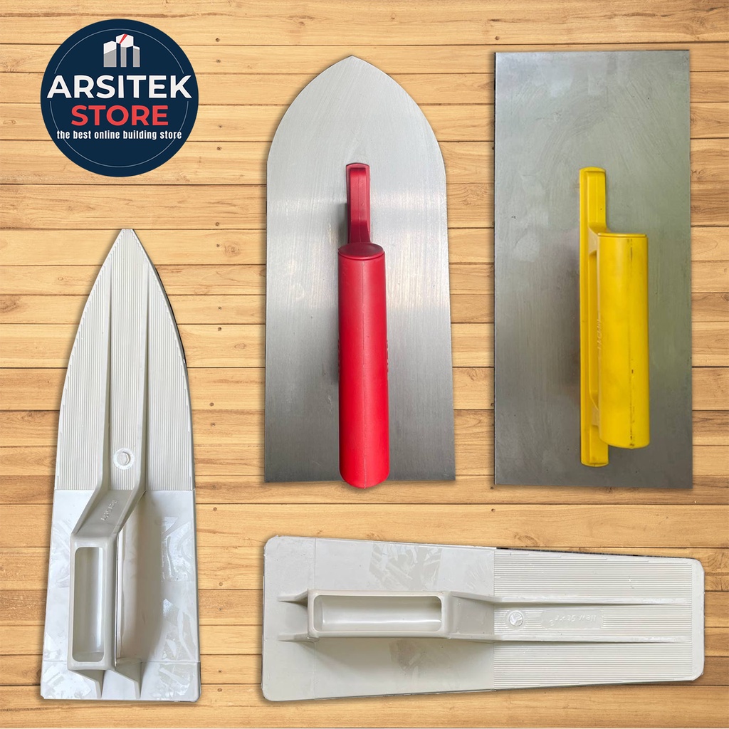 Jual ROSKAM Plat / PVC Alat Acian Tembok Dinding Halus Trowel Sendok ...