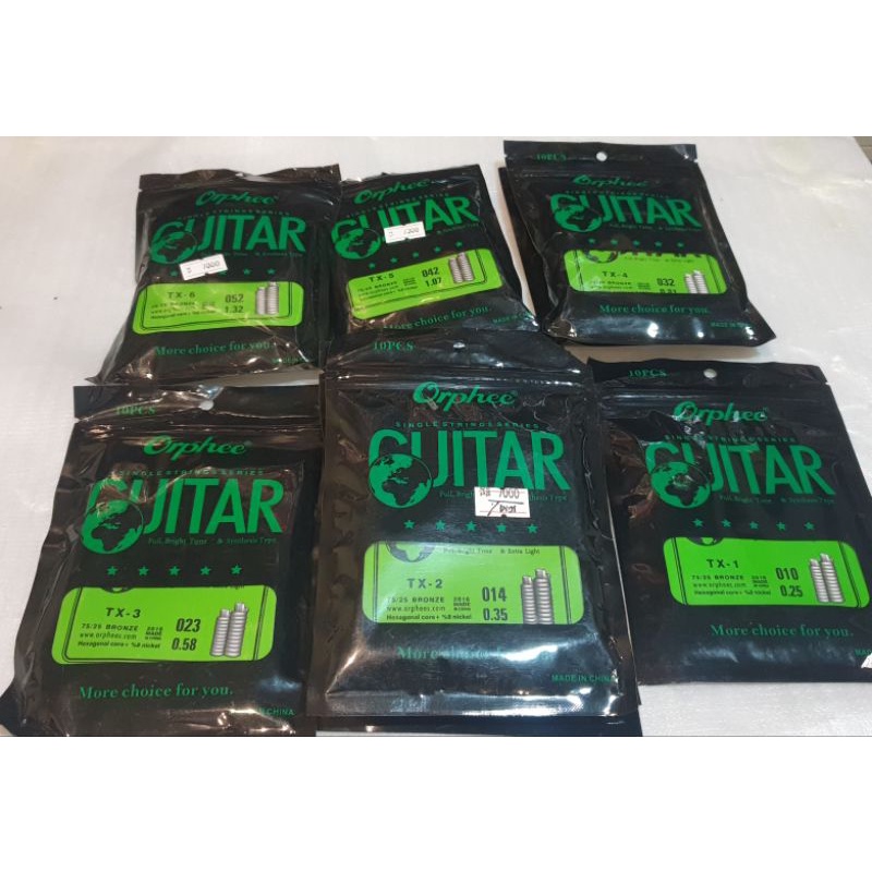 Jual Senar Gitar Akustik Eceran Orphee | Shopee Indonesia