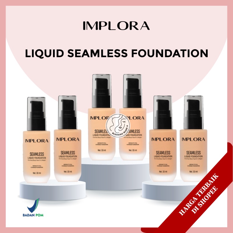 Jual Implora Seamless Liquid Foundation | Shopee Indonesia