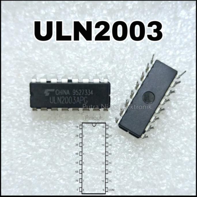 Jual ic ULN2003APG DIP 16 pin ULN2003 / ULN2003AN / ULN2003AG putr4n14 ...