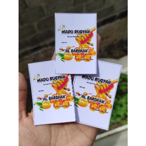 Jual stiker untuk produk Madu bisa req sesuai keinginan | Shopee Indonesia