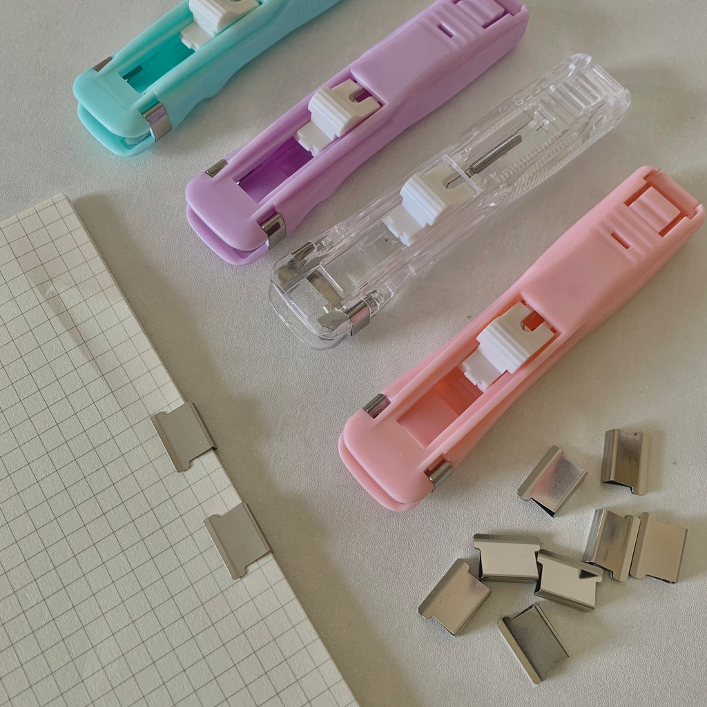 Jual [HARU] Portable Paper Clipper Penjepit Kertas Stapler Dorong ...