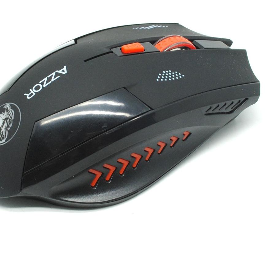Jual Promo | KP8 | Azzor Mouse Gaming Wireless Rechargeable USB 2400 DPI Mouse Tanpa Kabel 2 ...