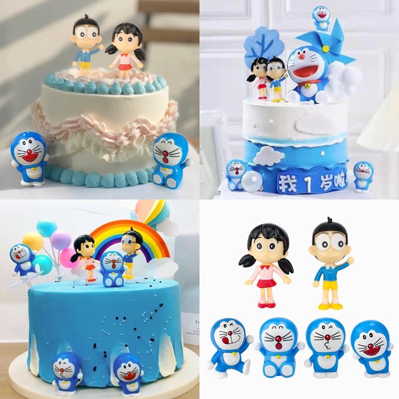 Jual TOPPER KUE DORAEMON / TOPPER CAKE DORAEMON / FIGURE DORAEMON ...