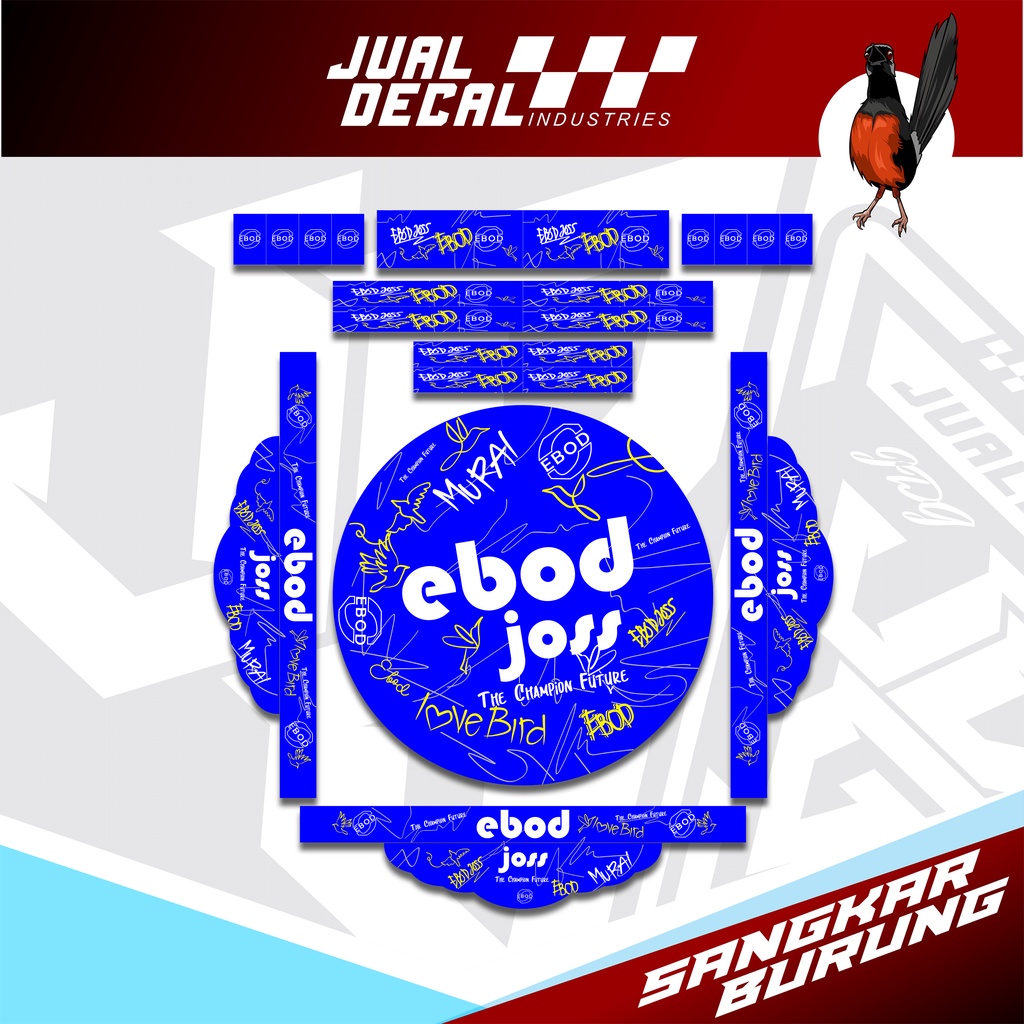 Jual Stiker Sangkar Murai EBOD JOSS Decal Tebok Burung Murai Batu Variasi | Shopee Indonesia