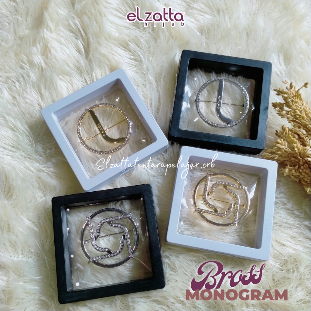 Jual ELZATTA MONOGRAM BROOCH BROS PIN JILBAB BROSS HIJAB TERBARU ...