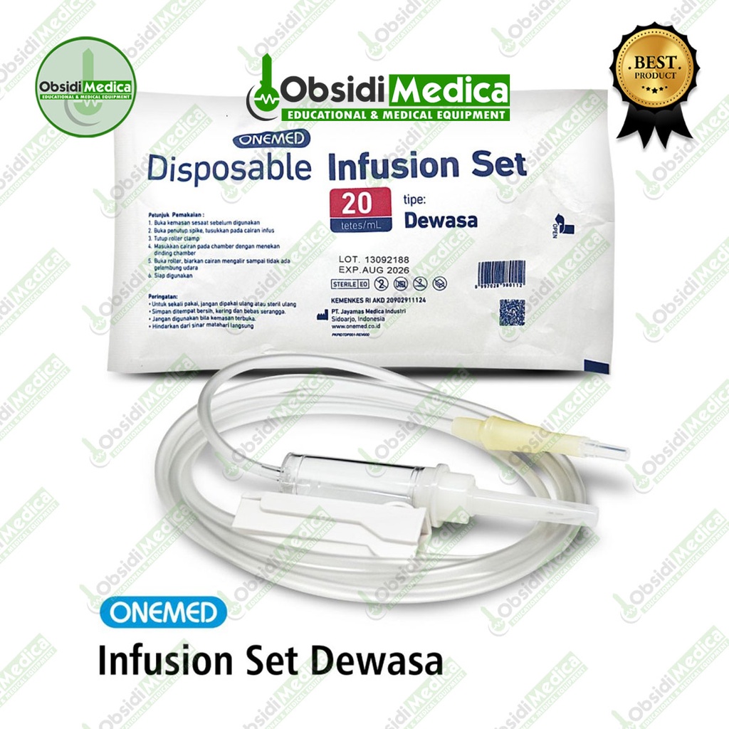 Jual Infus Set Dewasa OneMed | Shopee Indonesia