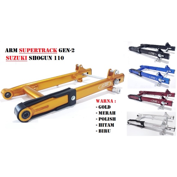 Jual SWING ARM SUZUKI SHOGUN 110 SUPERTRACK GEN-2 ALUMINIUM ALLOY BLACK ...
