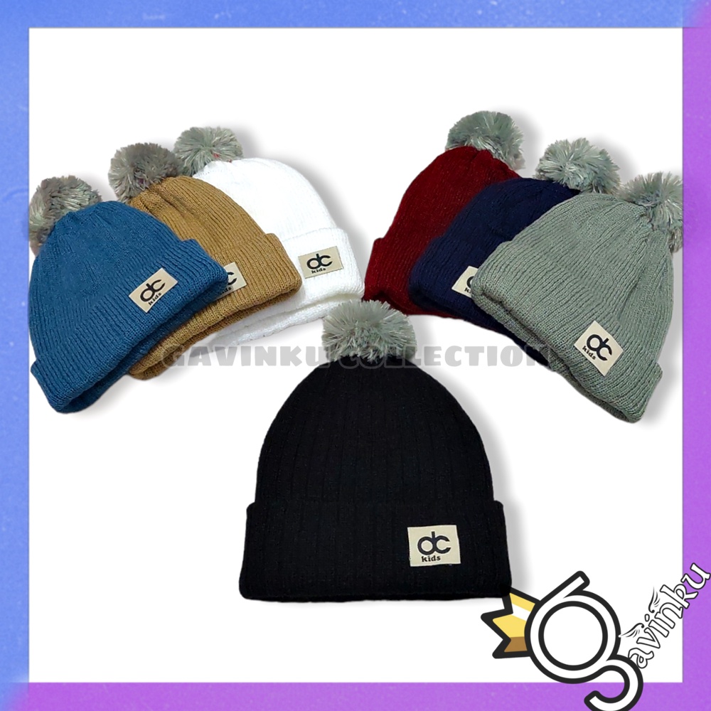 Jual Topi Kupluk Bayi Anak Laki Laki Perempuan Model Pom2 Dc Umur 6 12 ...
