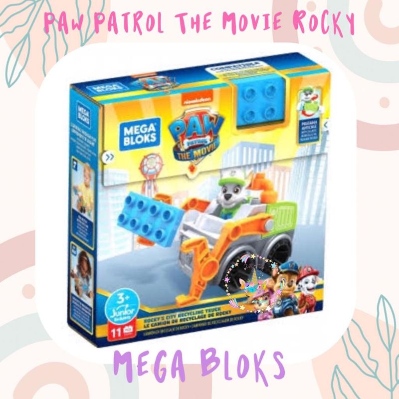 Jual FISHER PRICE MEGA BLOKS PAW PATROL THE MOVIE ROCKY ORIGINAL MAINAN ...