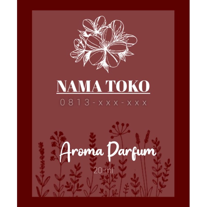 Jual stiker CUSTOM bahan Vinyl ( untuk parfum, label dll ) harga per ...