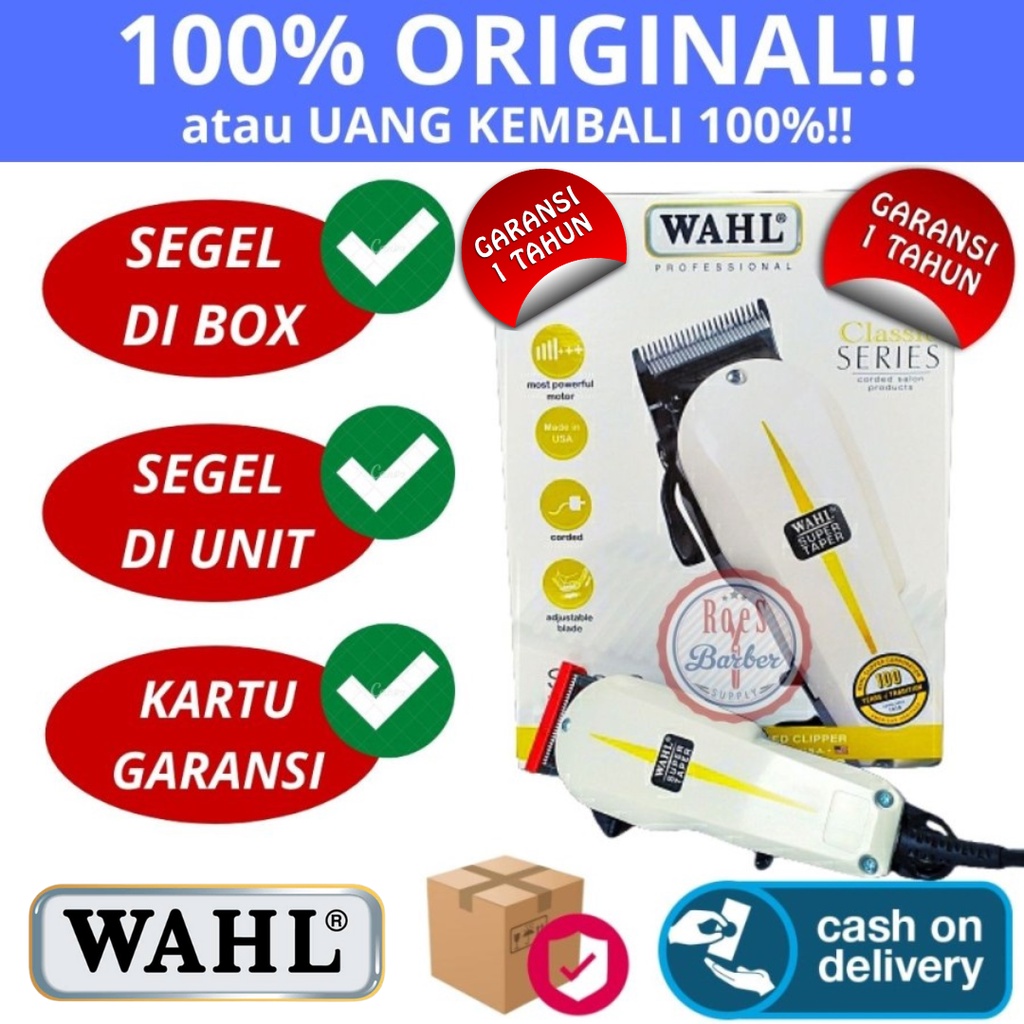 Jual Alat potong rambut Clipper ORI WAHL SUPER TAPER Mesin cukur rambut ...