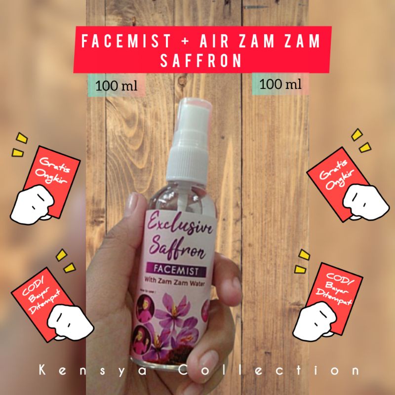 Jual Exclusive Saffron With Zam Zam Water Face Mist 100 ml | Shopee ...