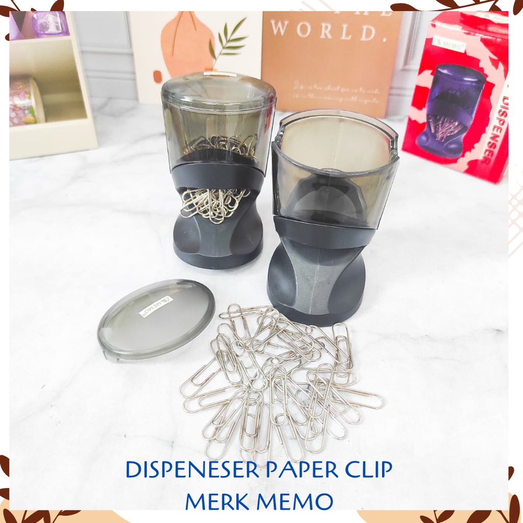 Jual DISPENSER PAPER CLIP (DAPAT PAPER CLIP NYA JUGA) MERK MEMO TEMPAT ...
