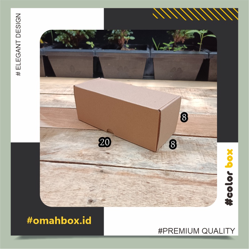Jual Kardus Box Hampers 20X8X8 cm E FLUTE | kardus box polos | kardus ...