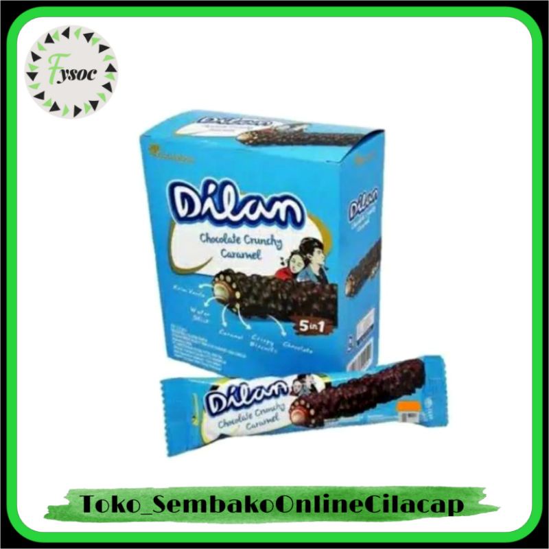 Jual DILAN CHOCOLATE CRUNCHY CARAMEL | DILAN BAR ( ISI 12 PCS ...
