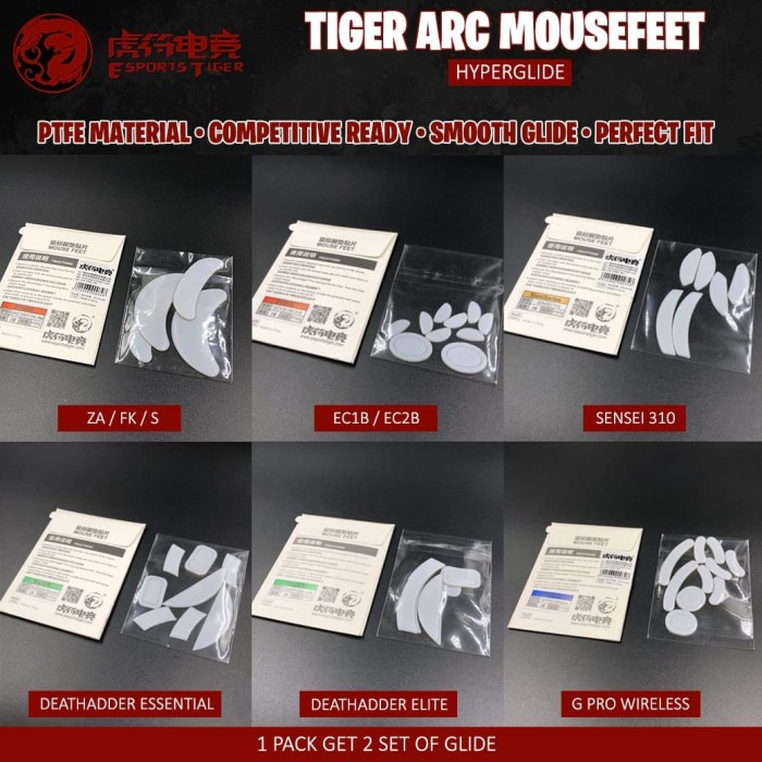 Jual Moga Tiger Arc Hyperglides Mousefeet For Gaming Mouse | Shopee ...