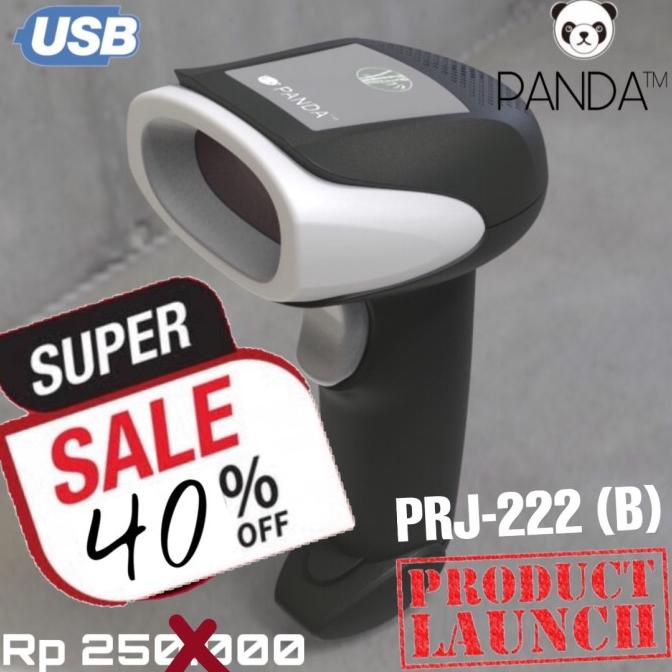 Jual Barcode Scanner Laser Tangan 1D PANDA PRJ-222 (B) USB best for JNE ...