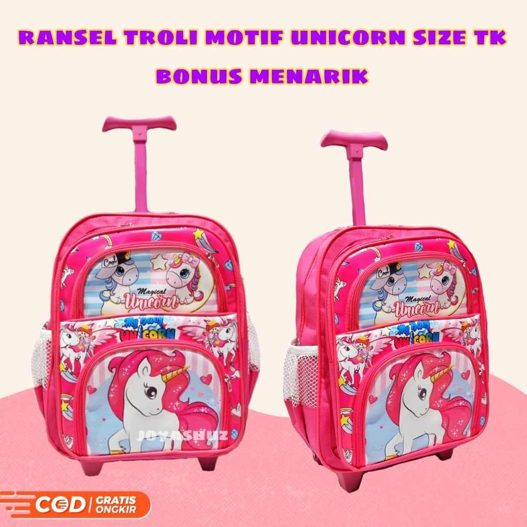 Jual Tas Sekolah Anak Perempuan TK Troli Dorong Mickey - Troli Anak Gratis Hadiah - Tas Troli ...