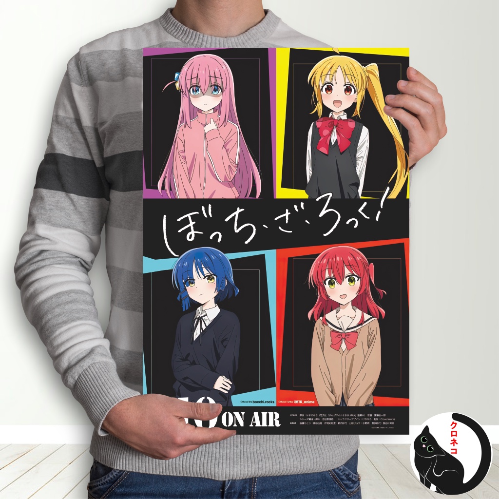 Jual Poster Bocchi The Rock Anime - Size A3+ Hitori Gotou, Ryou Yamada ...