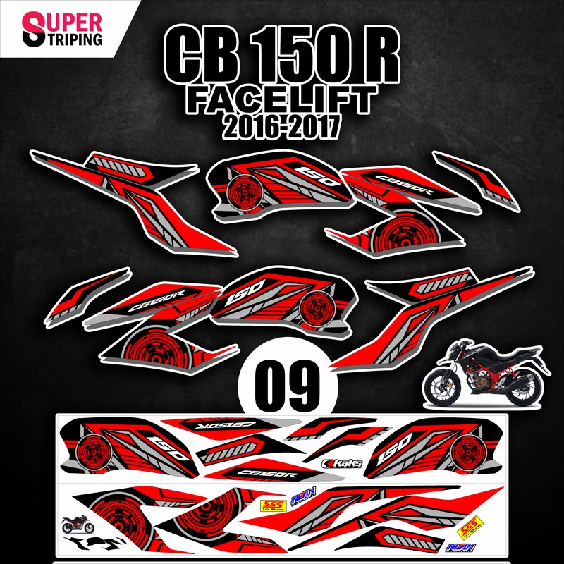 Jual STICKER CB FACELIFT Varian 09 - Tahun 2018 2019 2020 2021 Desain ...