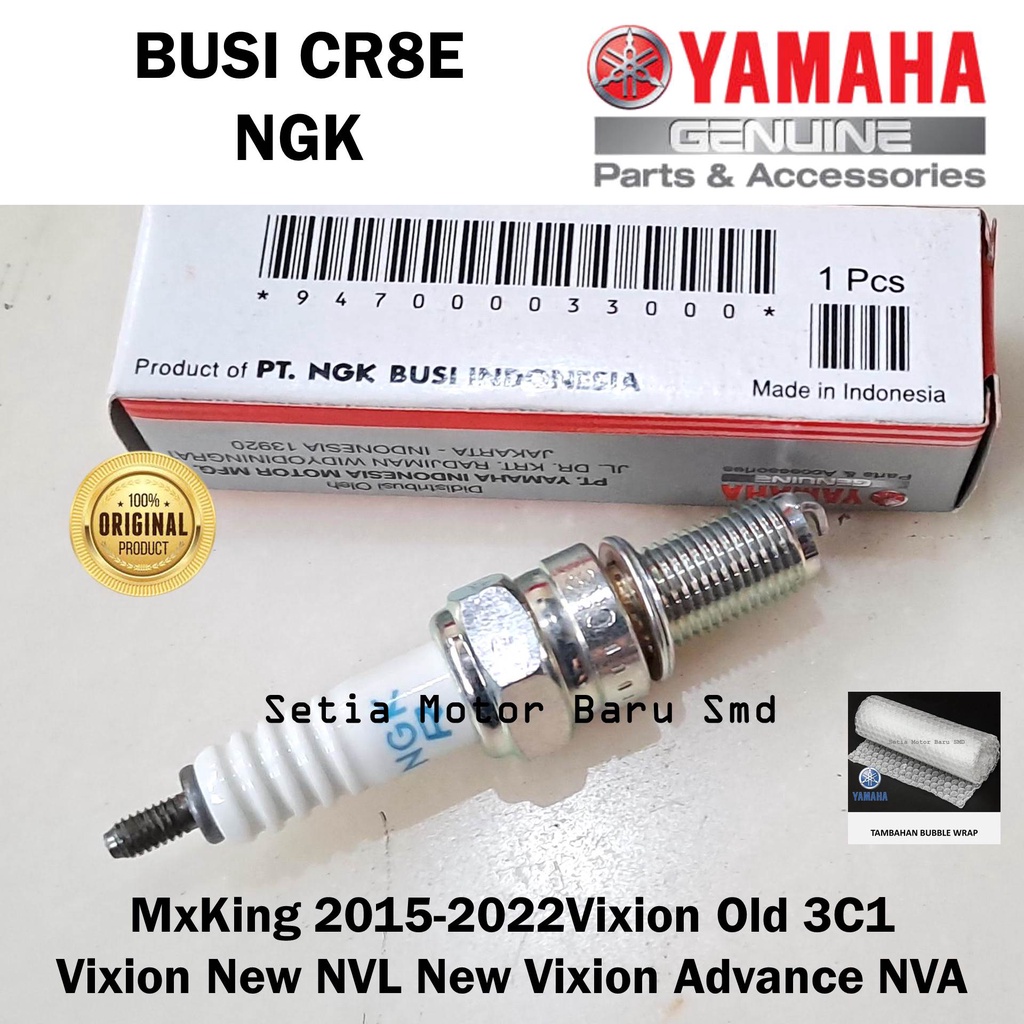 Jual Busi CR8E NGK MxKing Mx King Vixion Old New NVL Advance NVA Asli ...