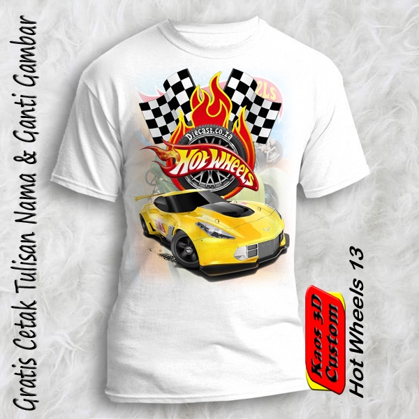 Jual Kaos Gambar Ban Api Hot Wheels Size Kid dan Dewasa | Shopee Indonesia