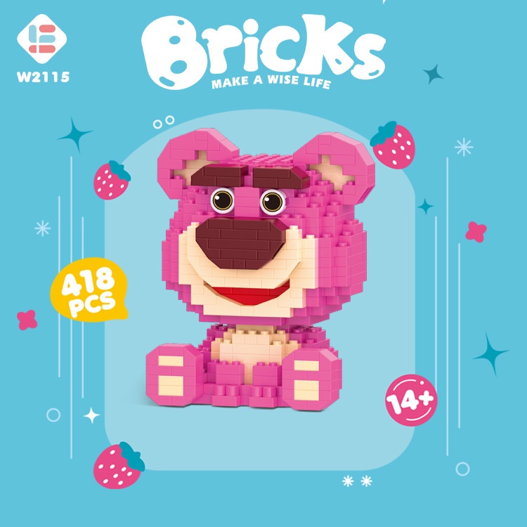Jual Lotso Bricks Nano Block Bricks Mainan Balok Susun Disney Mainan ...