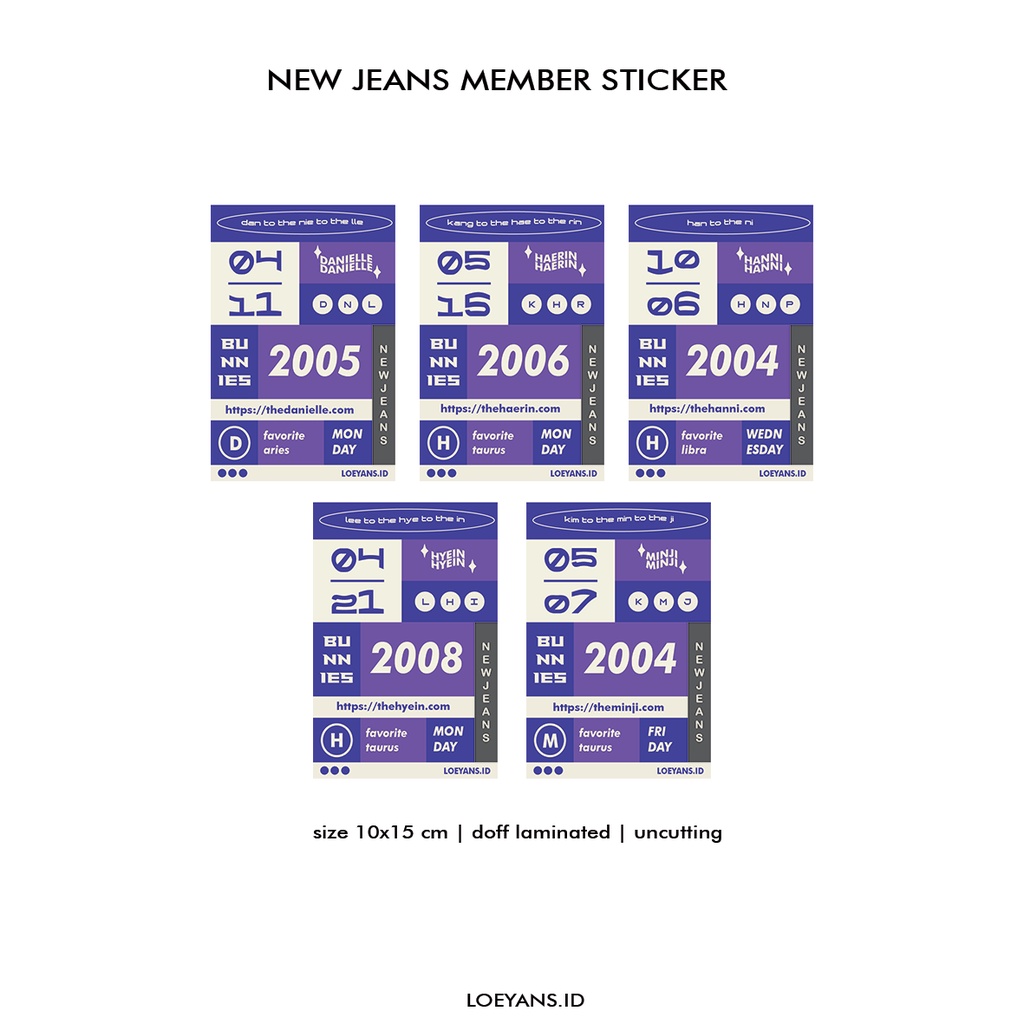 Jual new jeans member sticker by loeyans | Shopee Indonesia