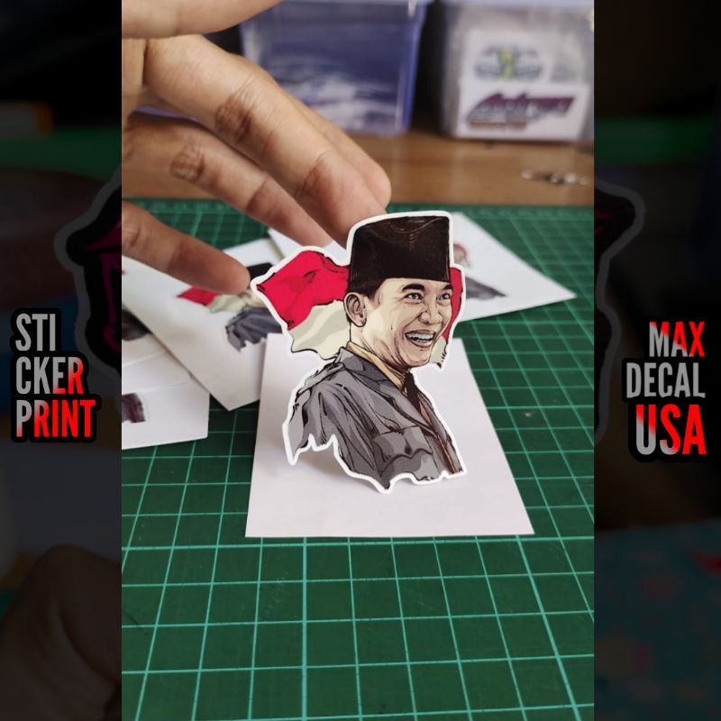 Jual STIKER PRINT SOEKARNO | STICKER PRINTING ANIME DLL | Shopee Indonesia