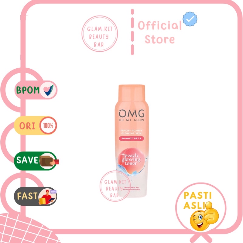 Jual OMG Peach Glowing Toner | Shopee Indonesia