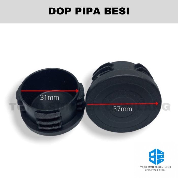Jual Dop Pipa Besi / Dop Pipa / Alas Kaki Kursi / Dop 1 1/2 Inch ...