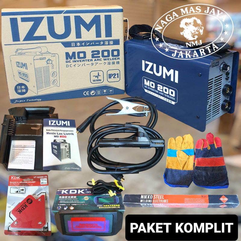 Jual MESIN LAS INVERTER IZUMI MO 200 / TRAFO LAS INVERTER IZUMI MO 200 / TRAVO LAS IZUMI MMA MO ...