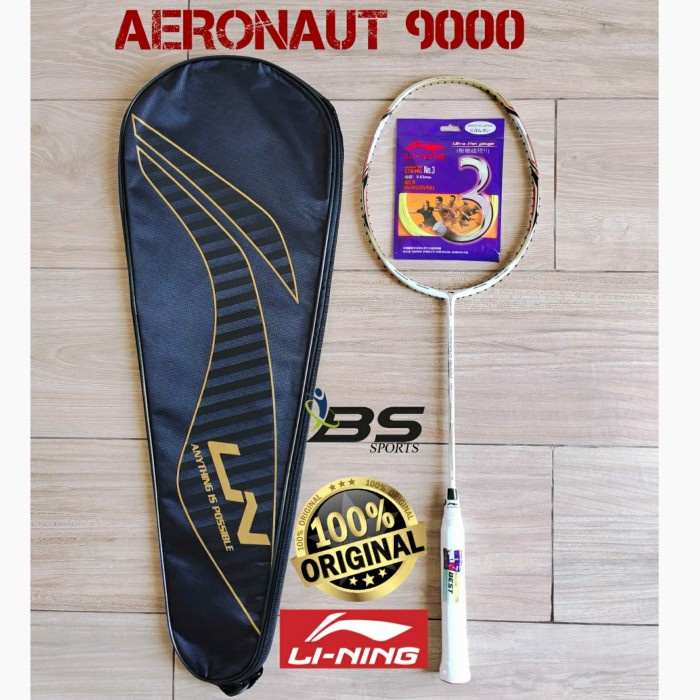 Jual Raket Raket Badminton Lining Aeronaut 9000 Original | Shopee Indonesia