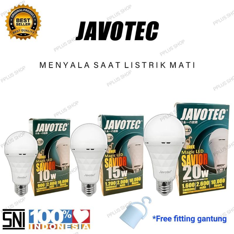 Jual [ PPLUS ] Lampu Emergency Magic JAVOTEC 10W 15W & 20W Watt LED ...