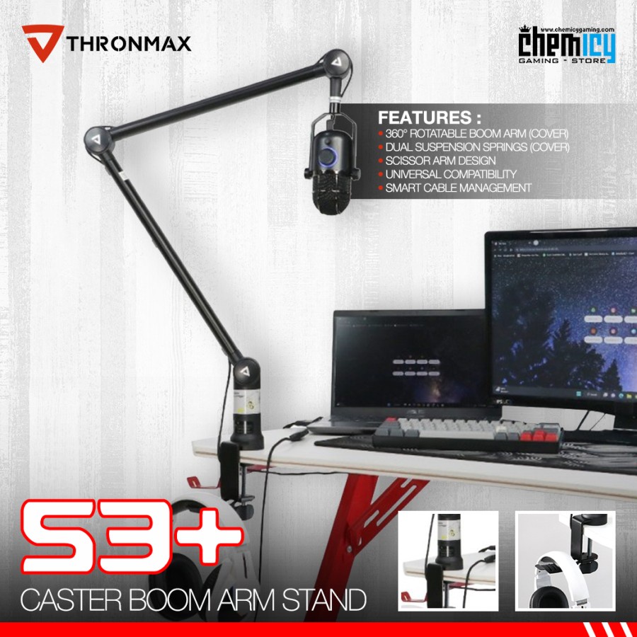 Jual Thronmax Zoom S3+ S3 Plus Microphone Boom Arm Stand | Shopee Indonesia