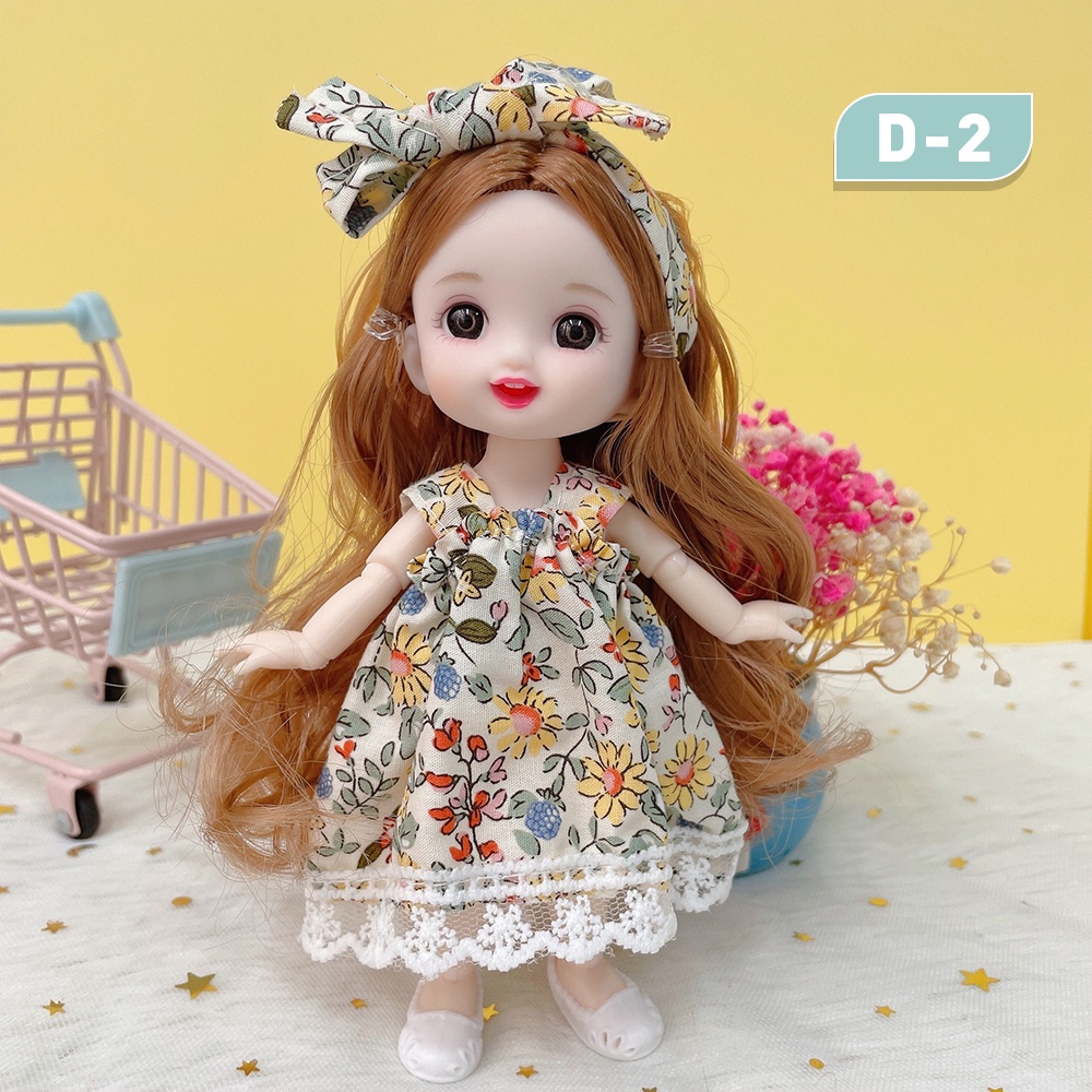 Jual BEVAVAR 17cm Mainan Bjd doll boneka yuna DIY princess girls gift ...