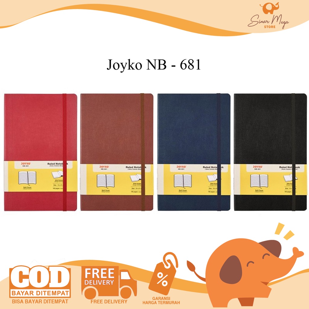 Jual Joyko Buku Notebook Diary NB-681 A5 96 Lembar Ruled / Agenda Buku ...