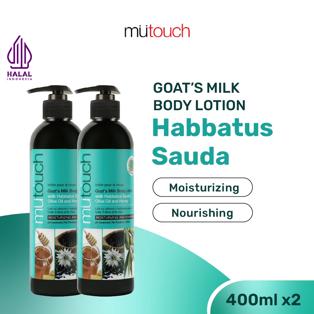 Jual Mutouch Body Lotion HABBATUS SAUDA 400ml - Twin Pack (2 pcs ...