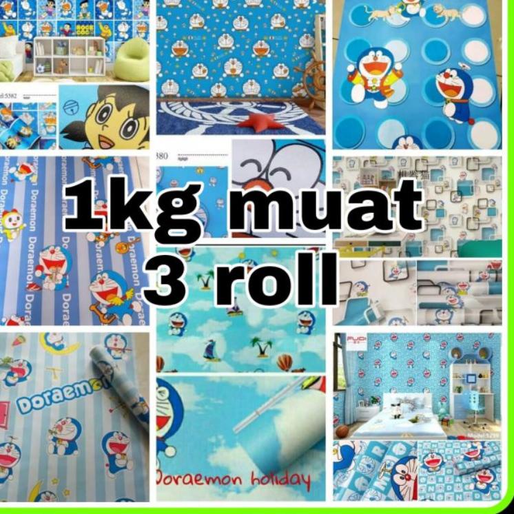 Jual OU Wallpaper dinding doraemon lengkap | doraemon kotak | doraemon 3d Jr Ready | Shopee ...