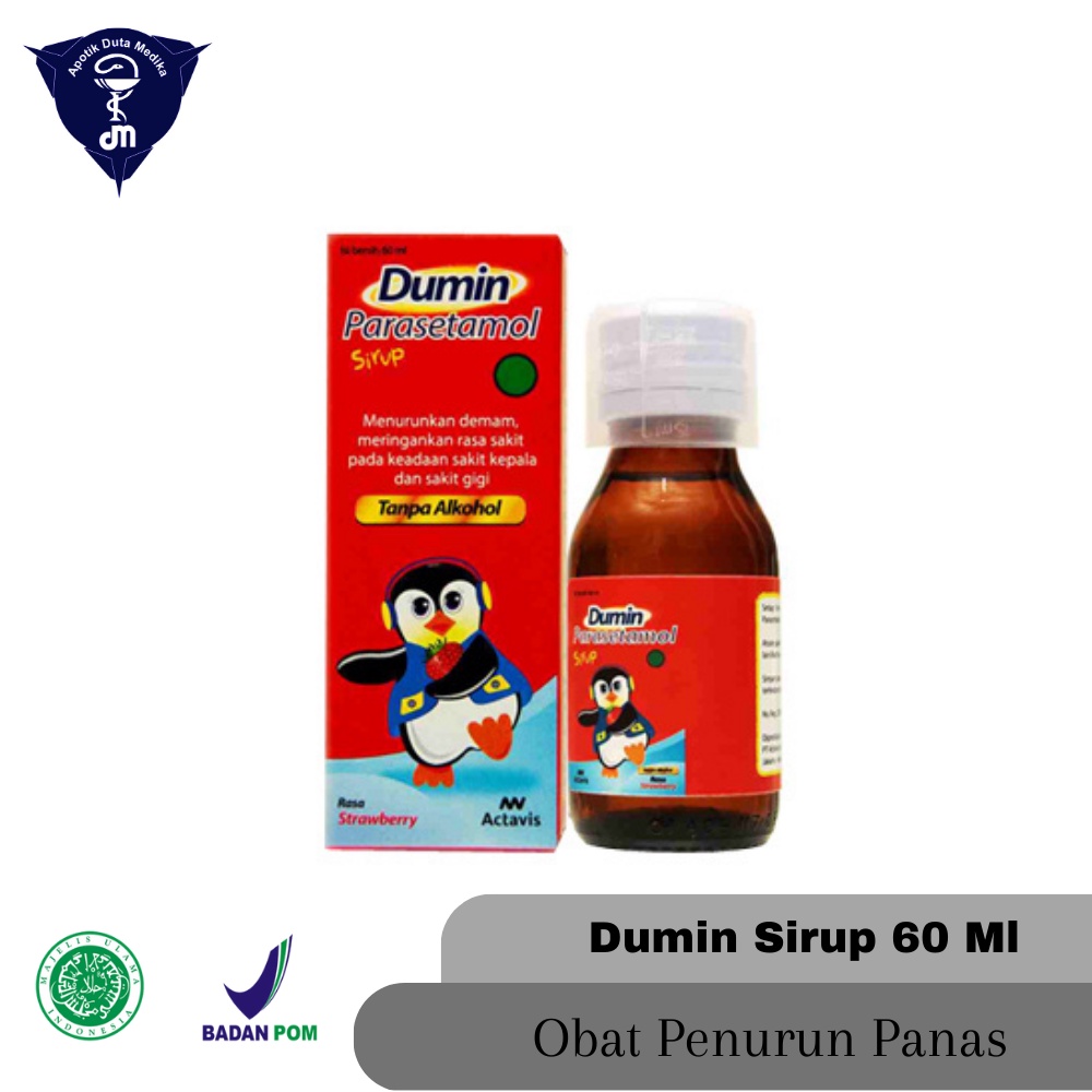 Jual DUMIN SIRUP 60 ML - OBAT DEMAM ANAK/NYERI GIGI ANAK/OBAT PANAS ...