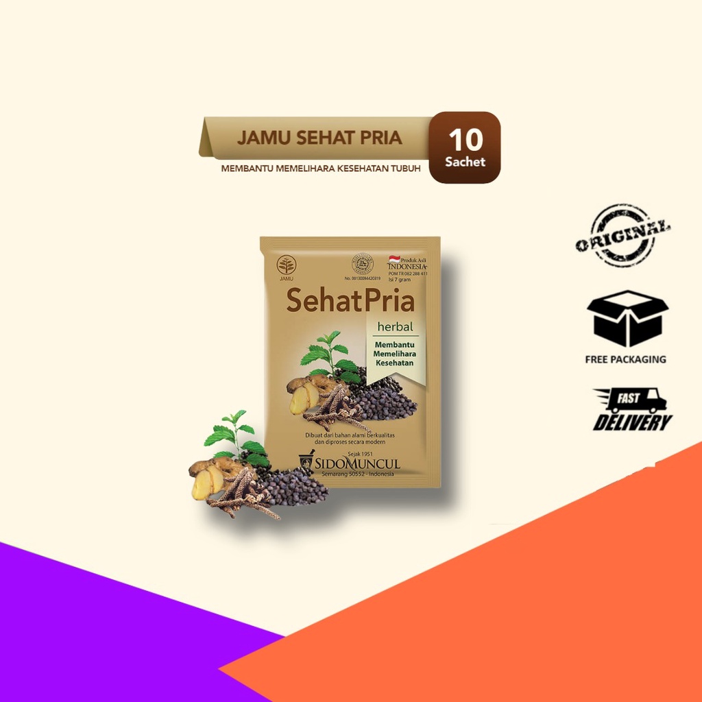 Jual Sido Muncul Jamu Sehat Pria 1 Renceng Isi 10 Sachet Memelihara ...